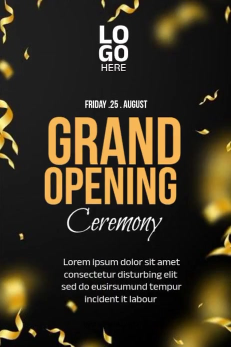 opening celebration shop opening flyer Template | PosterMyWall