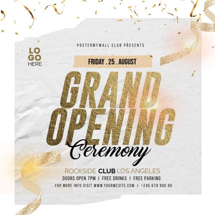 OPENING CEREMONY Template | PosterMyWall