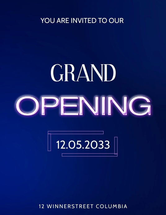 Copy of OPENING | PosterMyWall