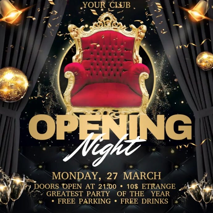 Copy of Opening Night Ads | PosterMyWall