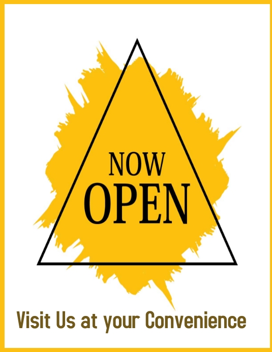 Opening notification Template | PosterMyWall