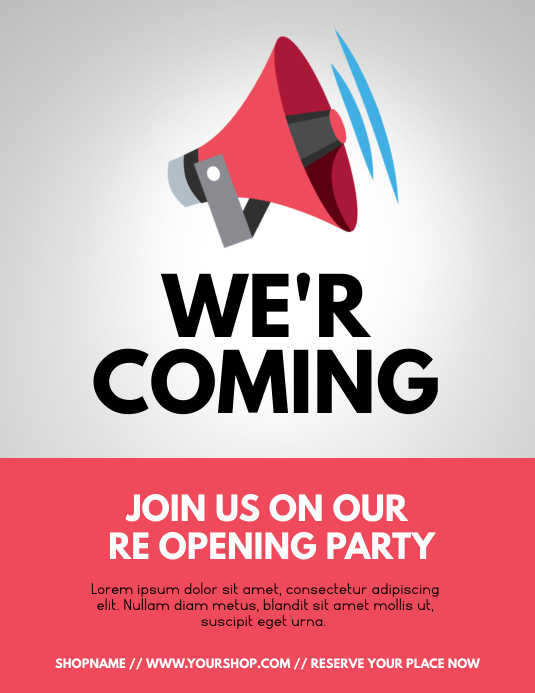 opening soon, coming soon, launching Template | PosterMyWall