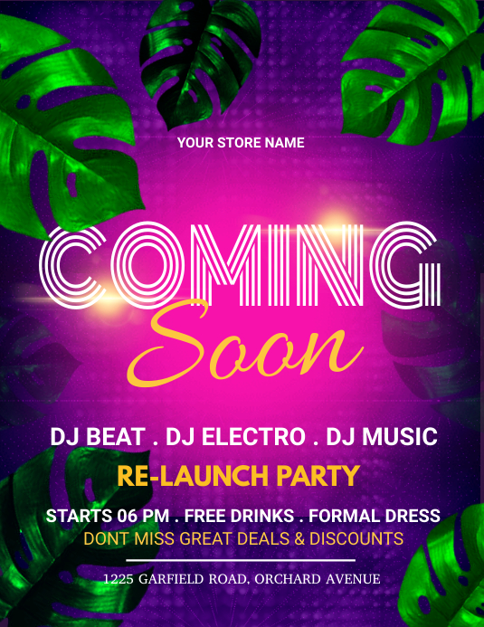 opening soon, coming soon, launching Template | PosterMyWall