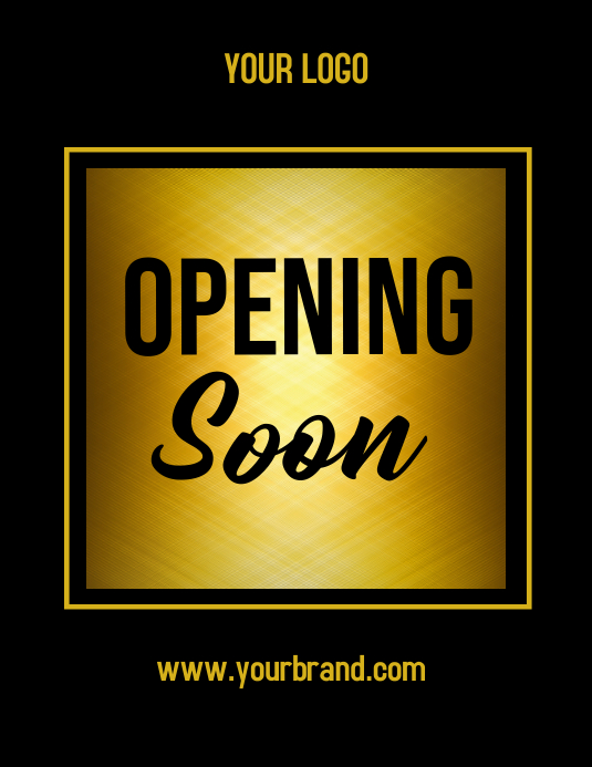 Opening soon, coming soon, launching soon Template | PosterMyWall