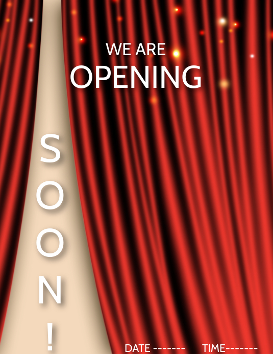 OPENING SOON Template | PosterMyWall