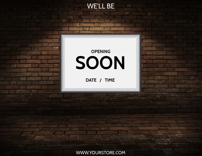 OPENING SOON Template | PosterMyWall