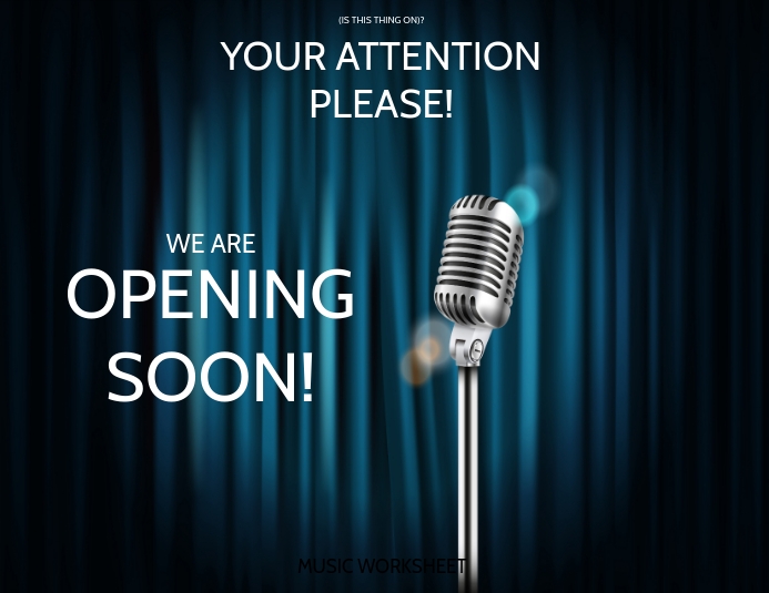 OPENING SOON Template | PosterMyWall