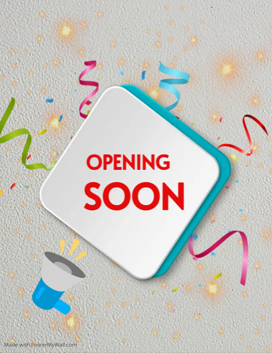 Opening soon flyer template | PosterMyWall