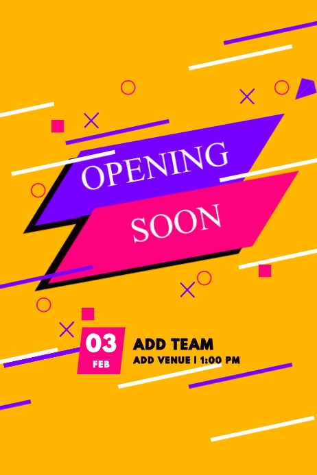 Opening soon poster Template | PosterMyWall