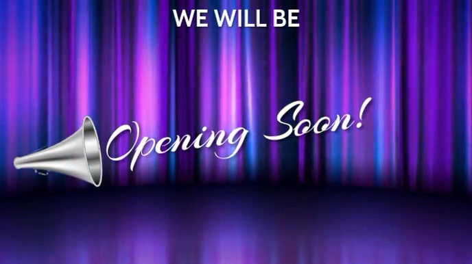 OPENING SOON purple version Template | PosterMyWall