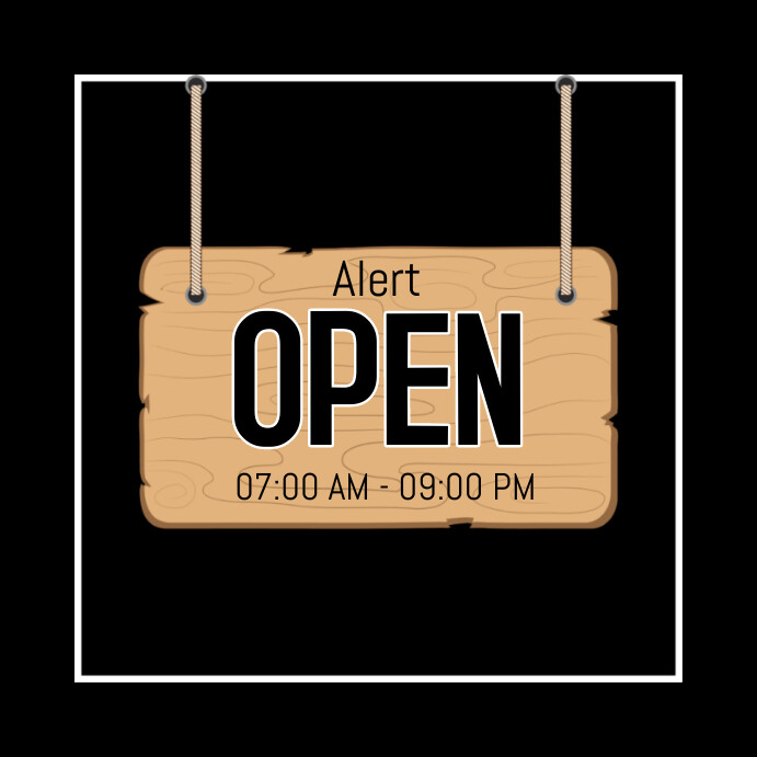 Modèle Opening times table | PosterMyWall