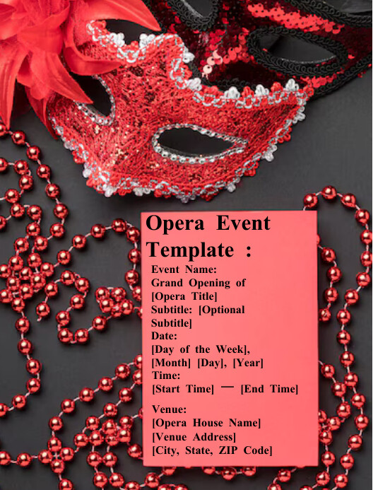 Opera Template | PosterMyWall