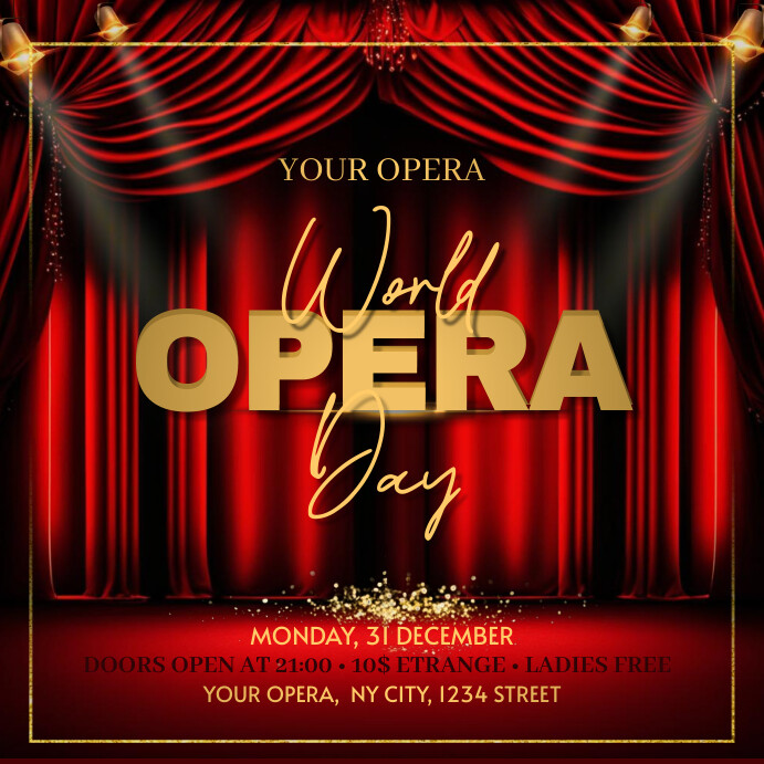 Opera Instagram Post Template | PosterMyWall