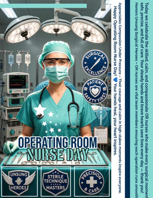 Plantilla de Operating Room Nurse Day | PosterMyWall
