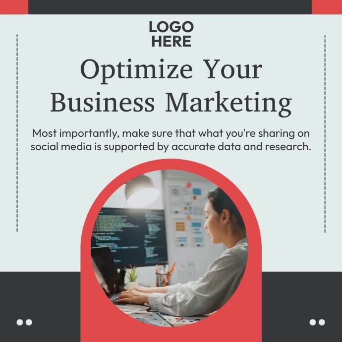Copy of Optimize Business Marketing | PosterMyWall