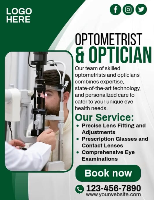 Optometrist & Optician Template | PosterMyWall