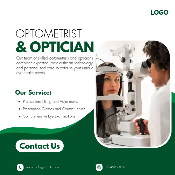 Copy of OPTOMETRIST & OPTICIAN SERVICES FLYERS | PosterMyWall
