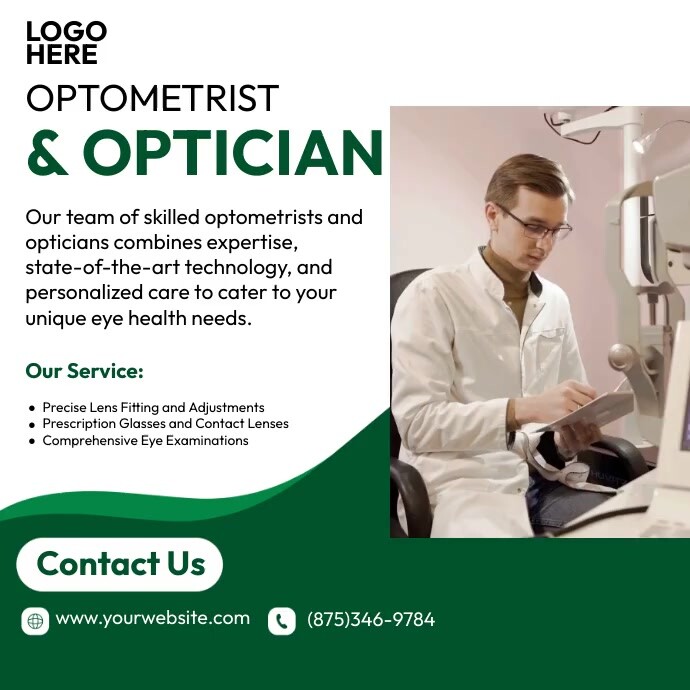 Optometrist and Optician Template | PosterMyWall