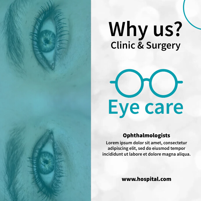 Optometrist career square flyer template | PosterMyWall