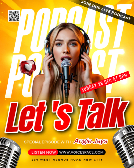 Orange 3d Lets Talk Radio Podcast Discussion Interview Show ...
