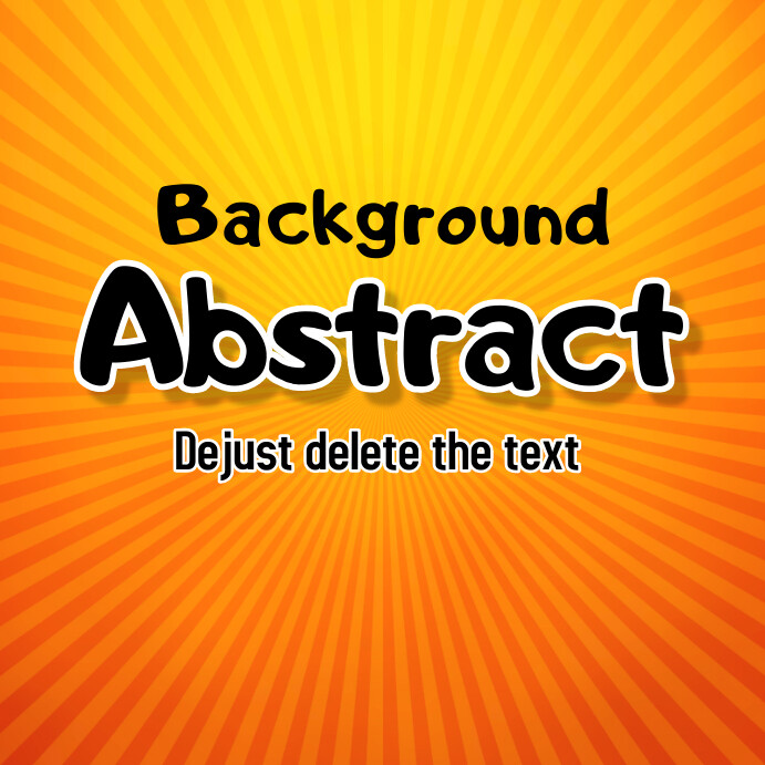 Orange Abstrait Background Message Instagram Templat | PosterMyWall