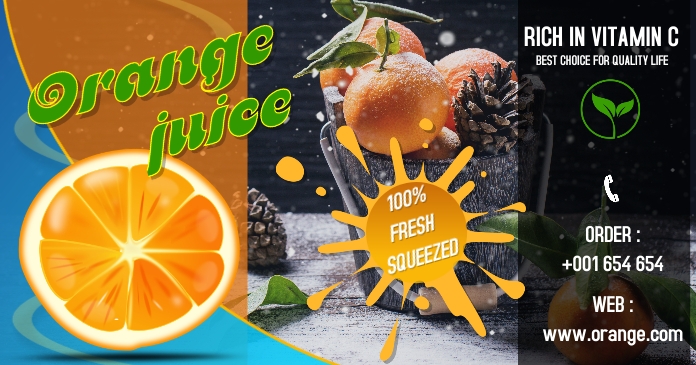 ORANGE ADVERTISMENT Template | PosterMyWall