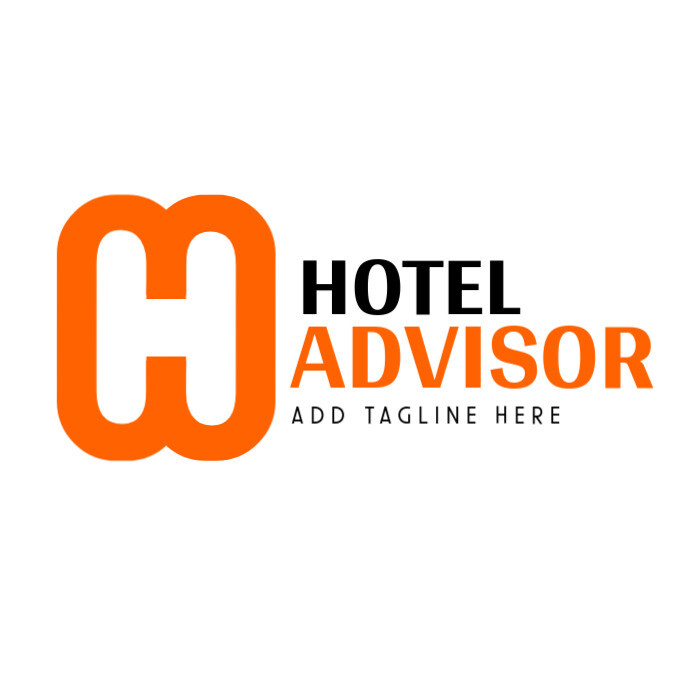 orange and black h alphanumeric logo Template | PosterMyWall