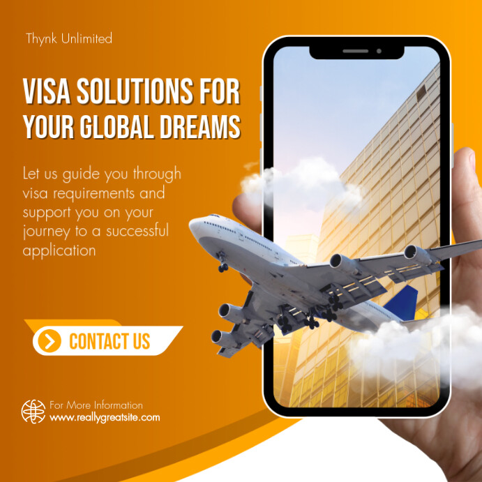 Copy of Orange and White Modern Visa Immigration Instagram Post ...