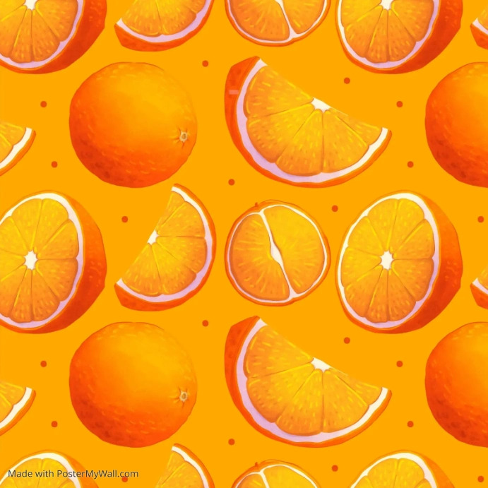Orange background design template | PosterMyWall