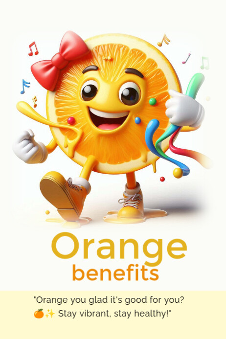 Copy of orange benefits | PosterMyWall