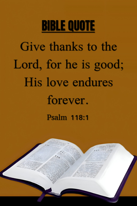 Orange Bible Quote Poster Template | PosterMyWall