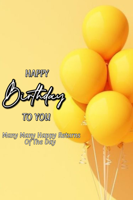 Orange Birthday Celebration Poster Template | PosterMyWall