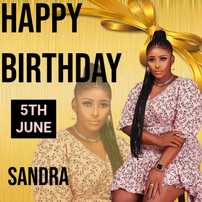 Orange Birthday Celebration Square Template | PosterMyWall