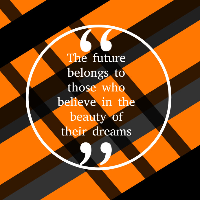 orange brown quote template | PosterMyWall