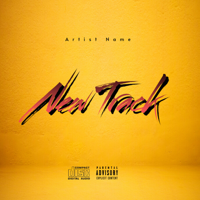 Copy of Orange Cd Mixtape Album Cover work template | PosterMyWall