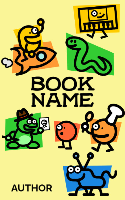 Copy of Orange Collage Kindle Kindle/book Covers | PosterMyWall