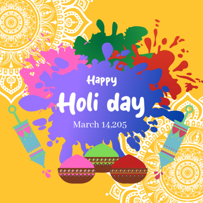 Orange Collage May This Holi Bring Endless Happiness And Bright Colors ...