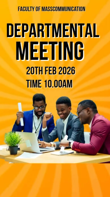 Orange Departmental Meeting Instagram Reel Video Template | PosterMyWall