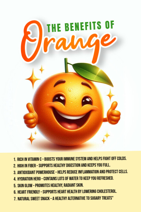ORANGE Template | PosterMyWall
