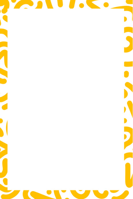 Plantilla de Orange Dotted Lines Poster Frame Template | PosterMyWall