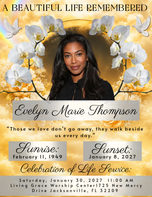Celebration Of Life Flyers Template | PosterMyWall