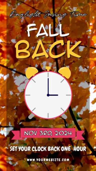 Plantilla de Orange Floral Fall Back Reel Instagram | PosterMyWall