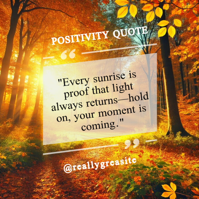 Orange Floral Positivity Quote On Hope Instagram Post Template ...