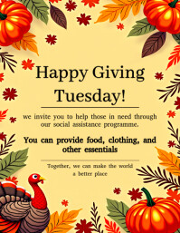 Giving Tuesday Flyer Template | PosterMyWall
