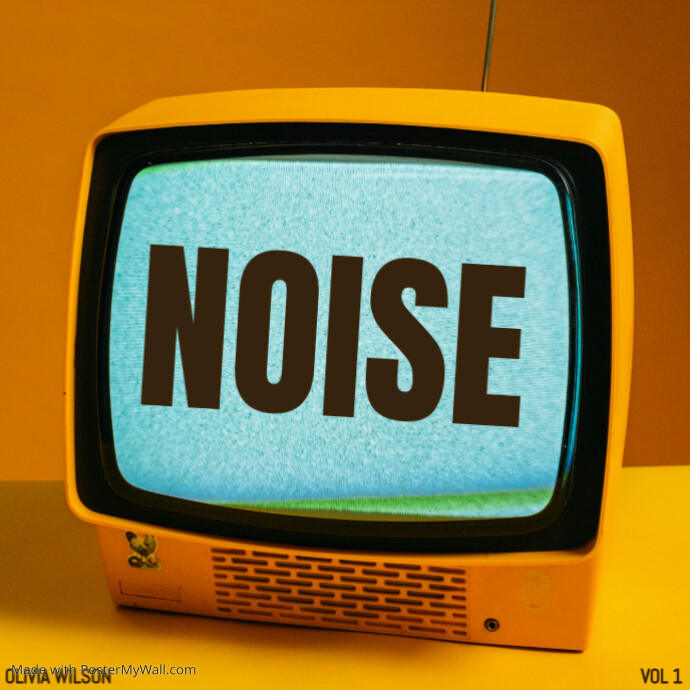 Modèle Orange Gradient Noise Album Cover | PosterMyWall