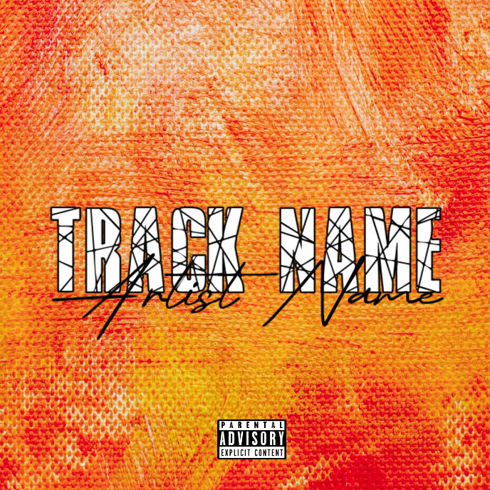 Orange Grunge Best Cover Album Music Art Trap Mixtape Rap Album Cover ...