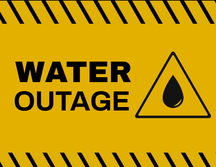 Copy of Orange Grunge Water Outage Flyer (us Letter) | PosterMyWall