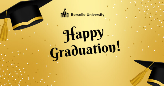 Orange Happy Graduation Facebook Shared Image Template | PosterMyWall