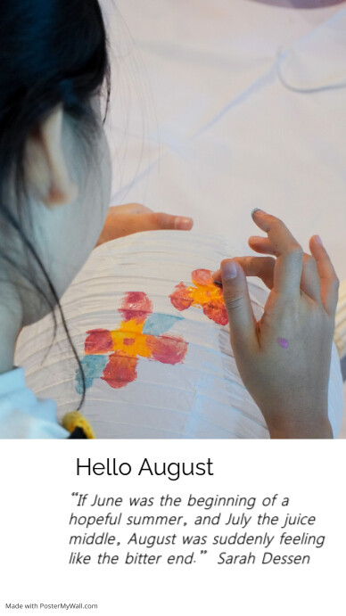 Plantilla de Orange Hello Agustus Instagram Story | PosterMyWall