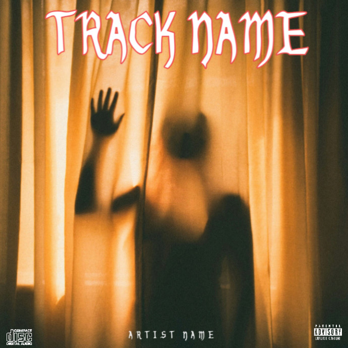 Copy of Orange Horror Mixtape Rap Album Cover Album Cover | PosterMyWall